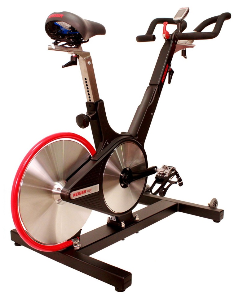 Keiser M3 Plus spinningsykkel med watt - sort - Tights.no