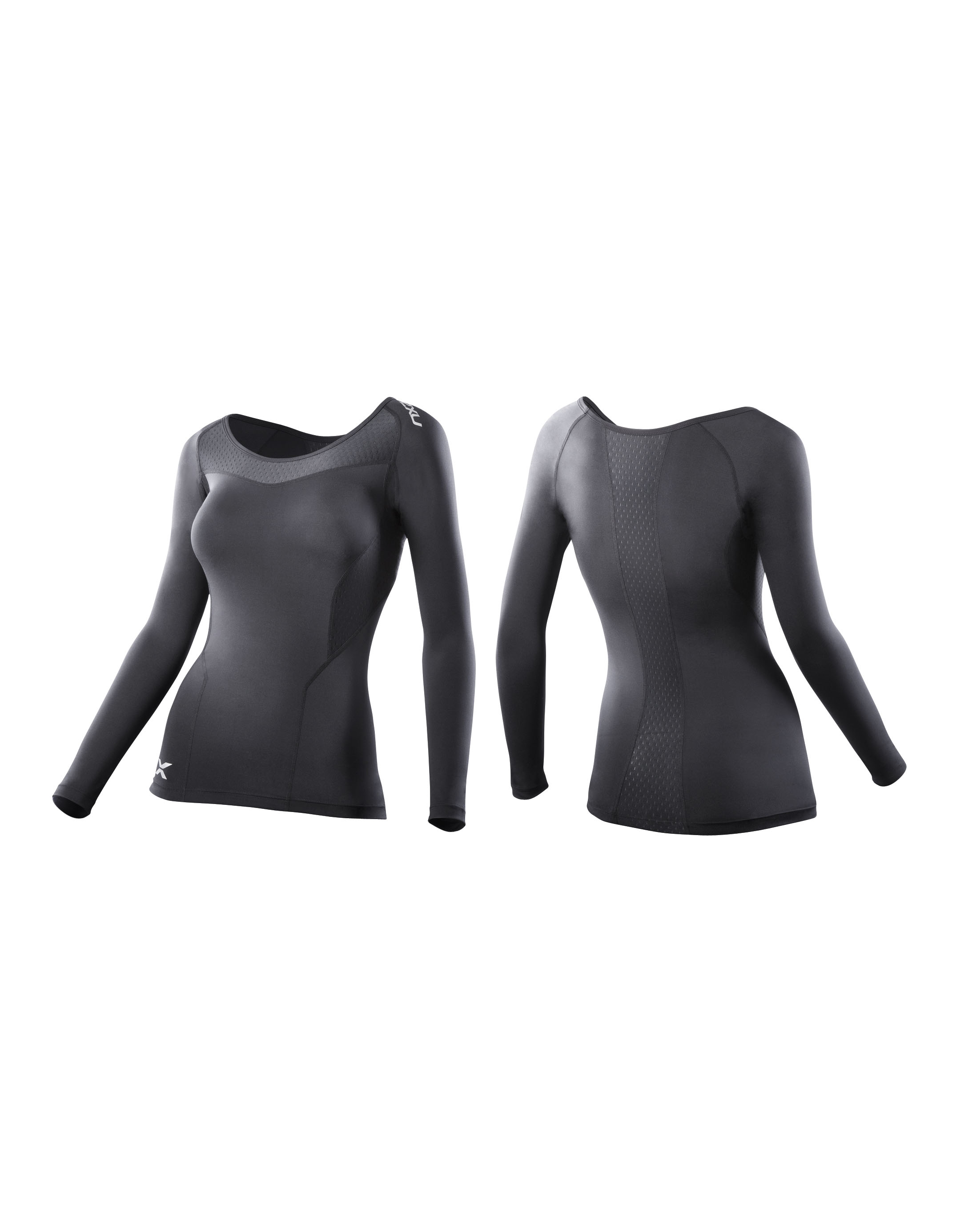 2XU Compression Long Sleeve Top Womens Black - Tights.no