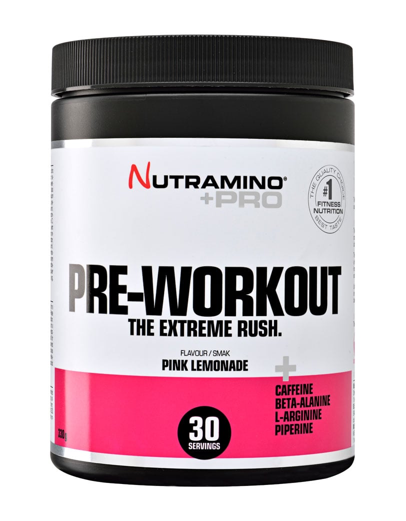 Nutramino +Pro Pre-workout Powder Pink Lemonade 330g - Tights.no