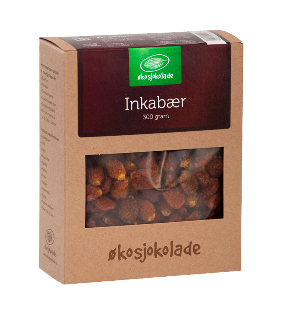 Økosjokolade Tørkede, økologiske inkabær, 300 gram - tights.no