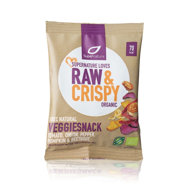 Supernature Raw&Crispy Veggie Snack 18g - Tights.no