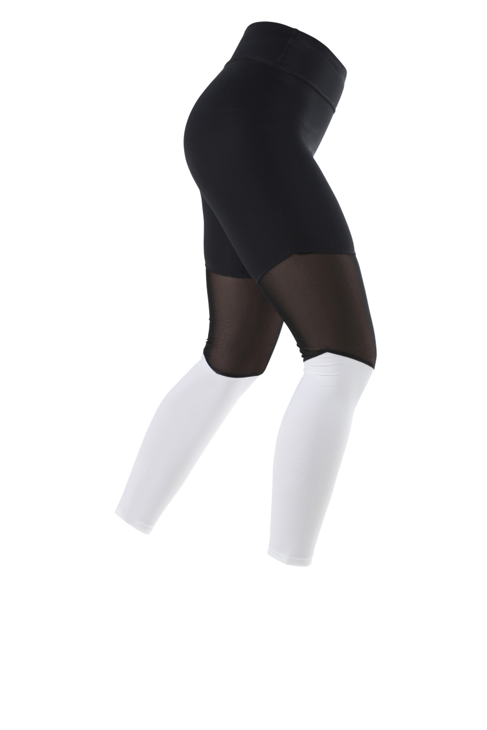 ShapeMeUp Block Tights, Black/White - tights.no