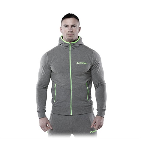 RIPT Mens Slimfit Hoodie Grey - Tights.no