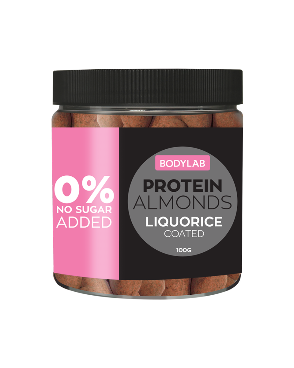 Bodylab Protein Almonds Licorice 100g - tights.no
