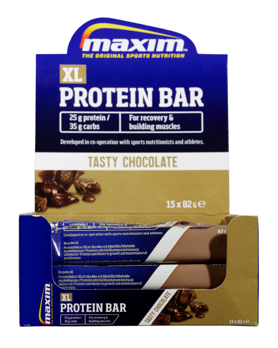 Maxim XL Protein Bar Chocolate 15x82g - Tights.no