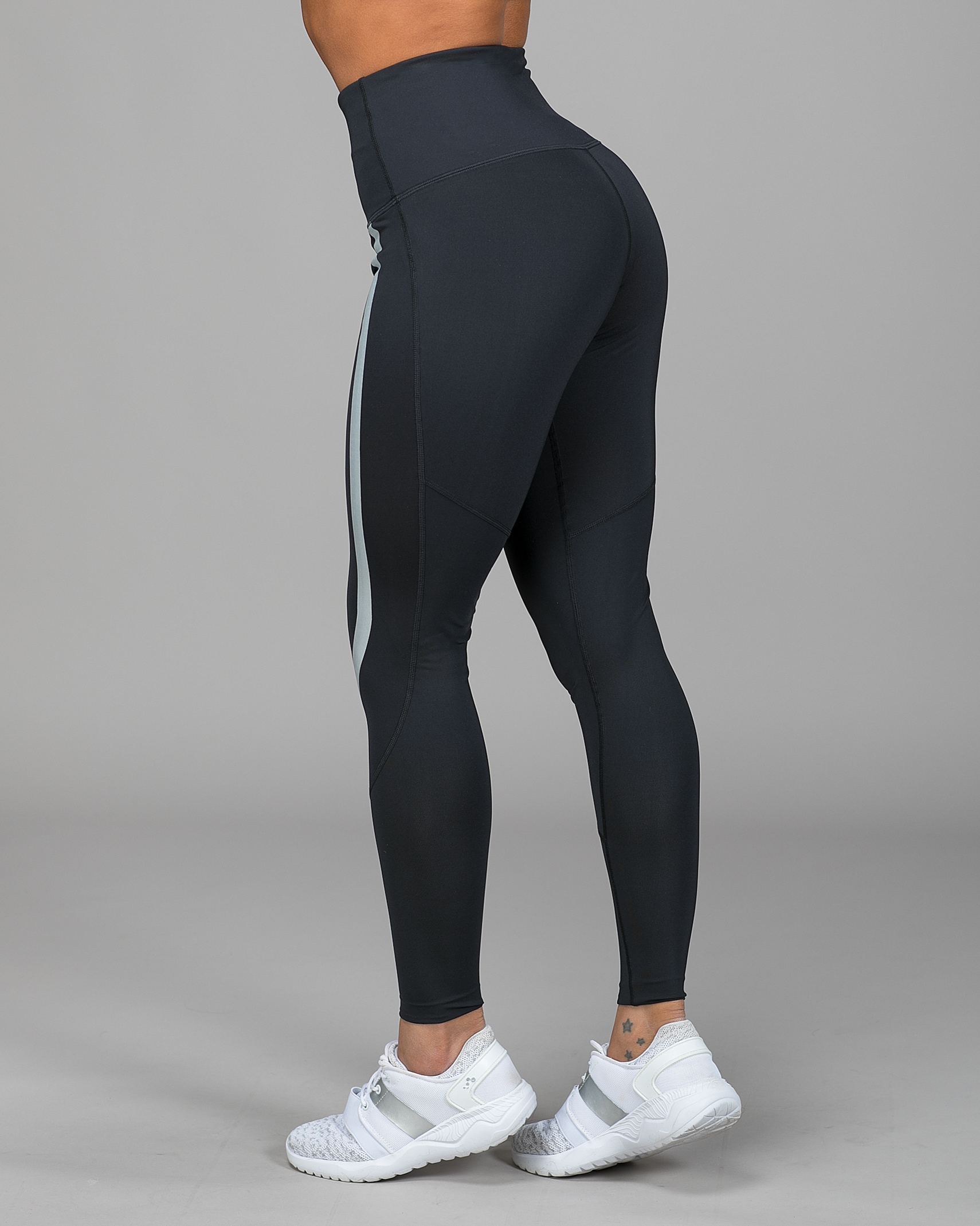 2XU Hi Rise Compression Tights - Black/Silver - Tights.no