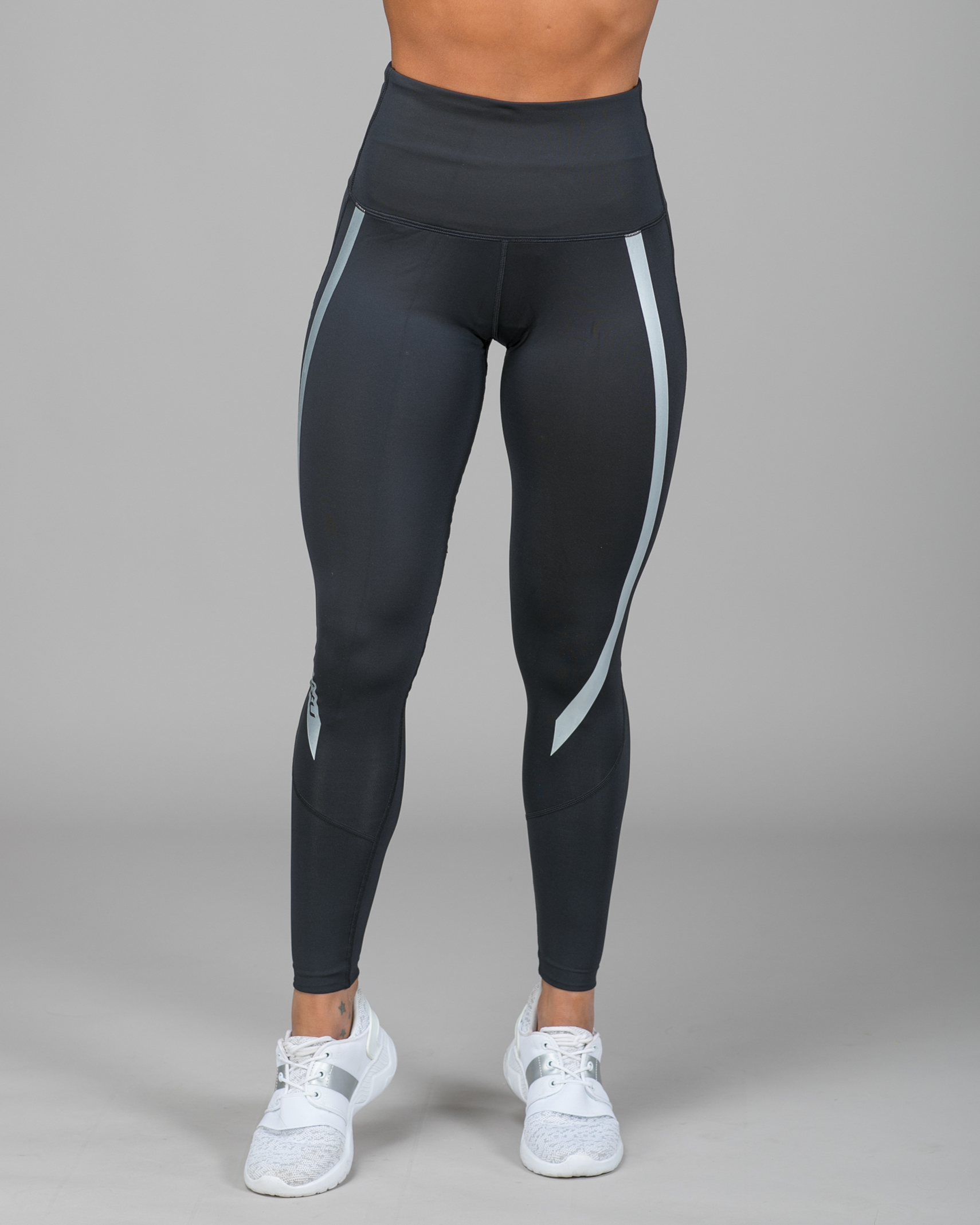 2XU Hi Rise Compression Tights - Black/Silver - Tights.no
