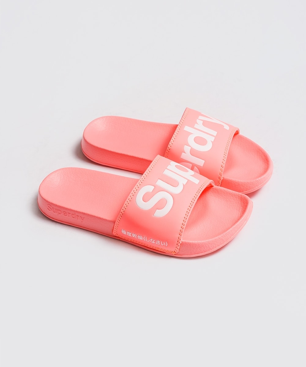 Superdry Pool Sliders Women - Coral - Tights.no