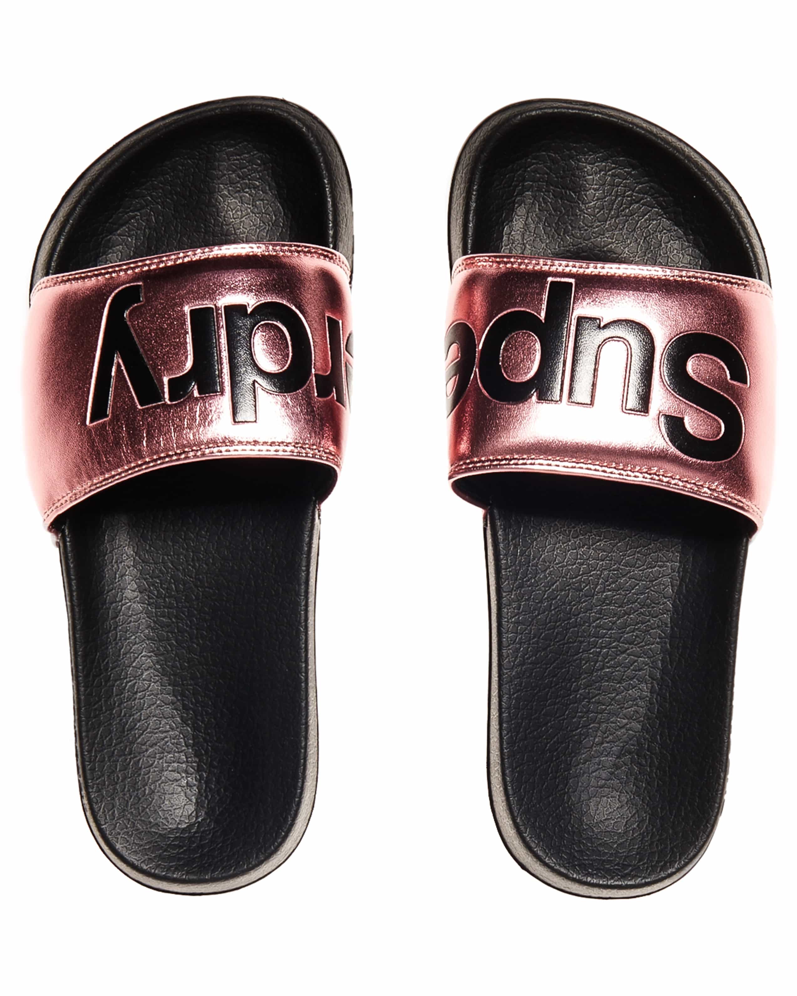 Superdry Pool Sliders Women - Metallic Rose - tights.no