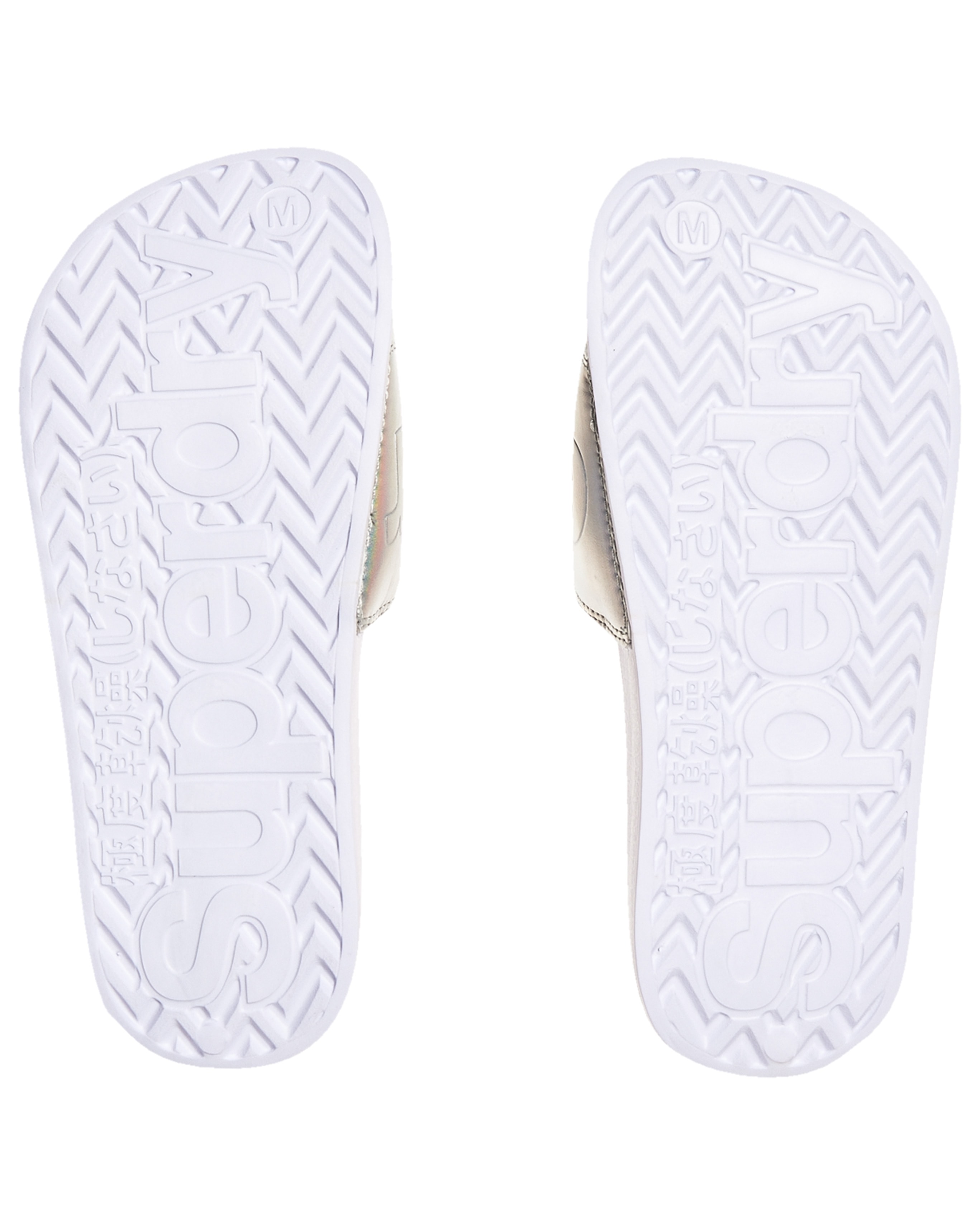 Superdry Pool Sliders Women - Iridescent Silver - tights.no