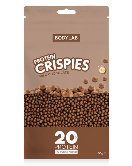 Bodylab Protein Crispies Milk Chocolate 80g - tights.no