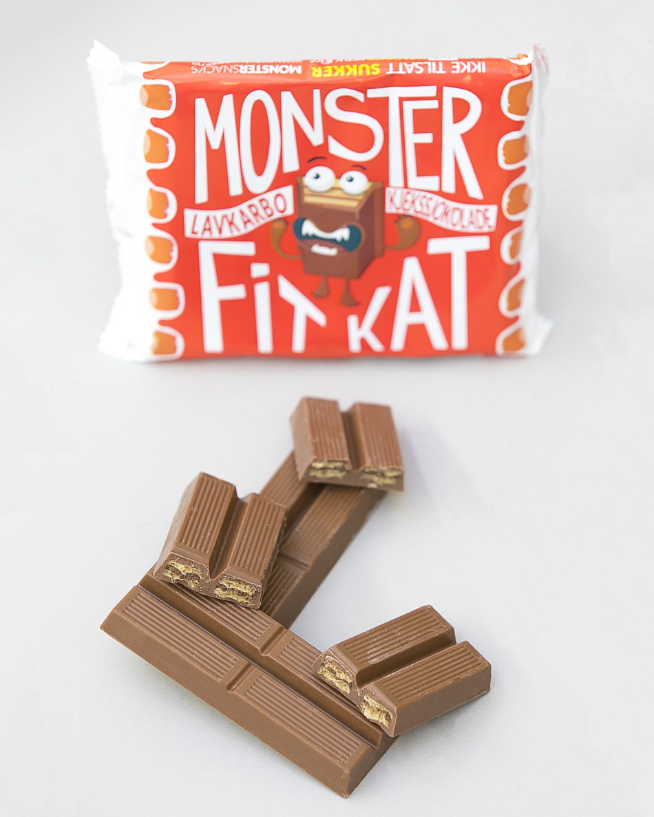 Monster Fit Kat Kjekssjokolade 65g - tights.no