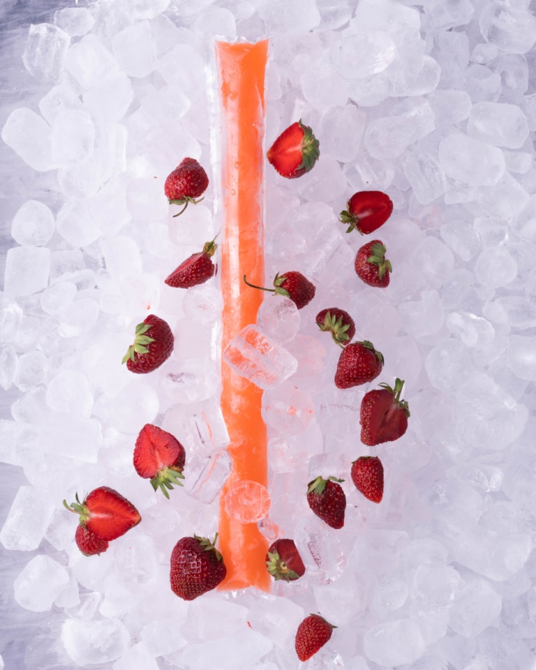 Monster Protein Sukkerfri Ice Pop Strawberry 150g - Tights.no