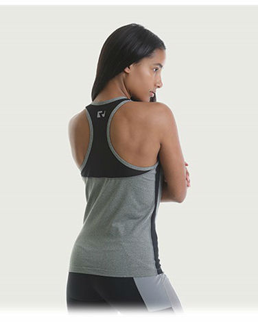RIPT Ladies Mesh Panel Vest Grey - Tights.no