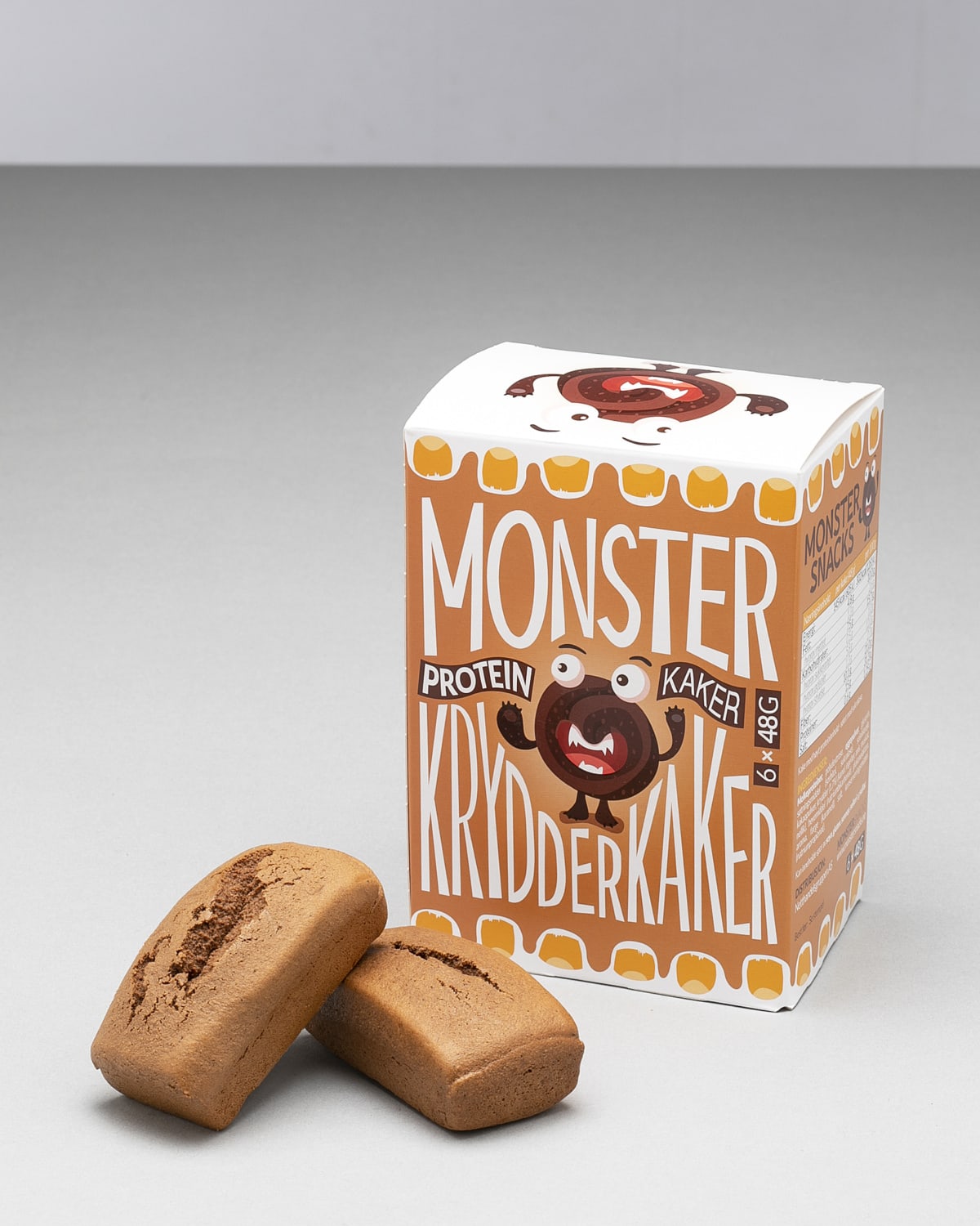 Monster Sukkerfri Gingerbread Cakes 6x60g - tights.no