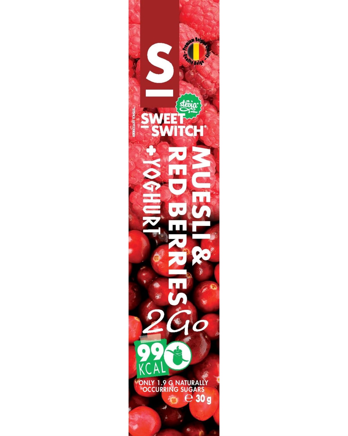 Sweet-Switch Sukkerfri Muesli Bar Red Berries 30g - Tights.no