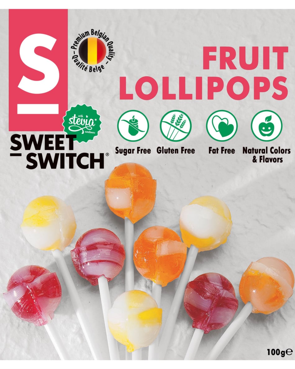 Sweet-Switch Sugar Free Lollipops 100g - Tights.no
