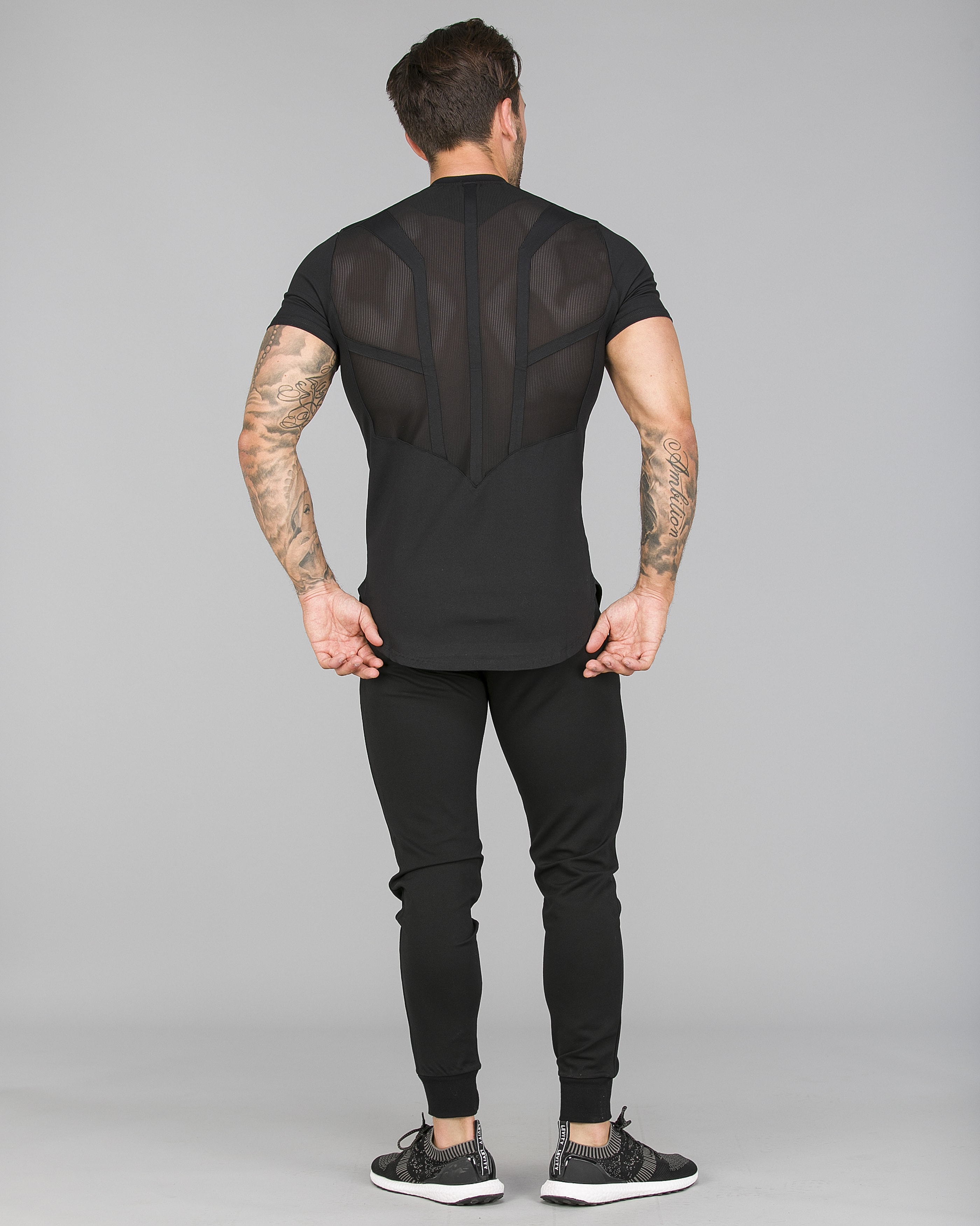 Squat Wolf - Razor Back Tee - Jet Black - Tights.no