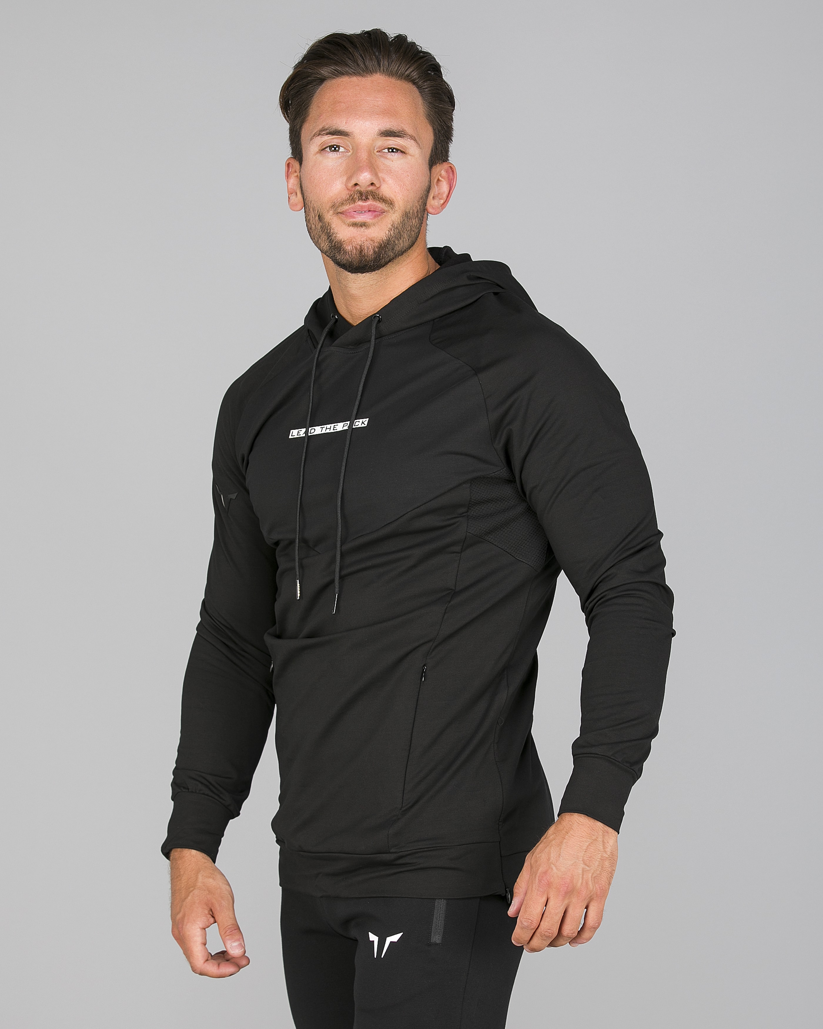 Squat Wolf - Statement Hoodie - Black - tights.no