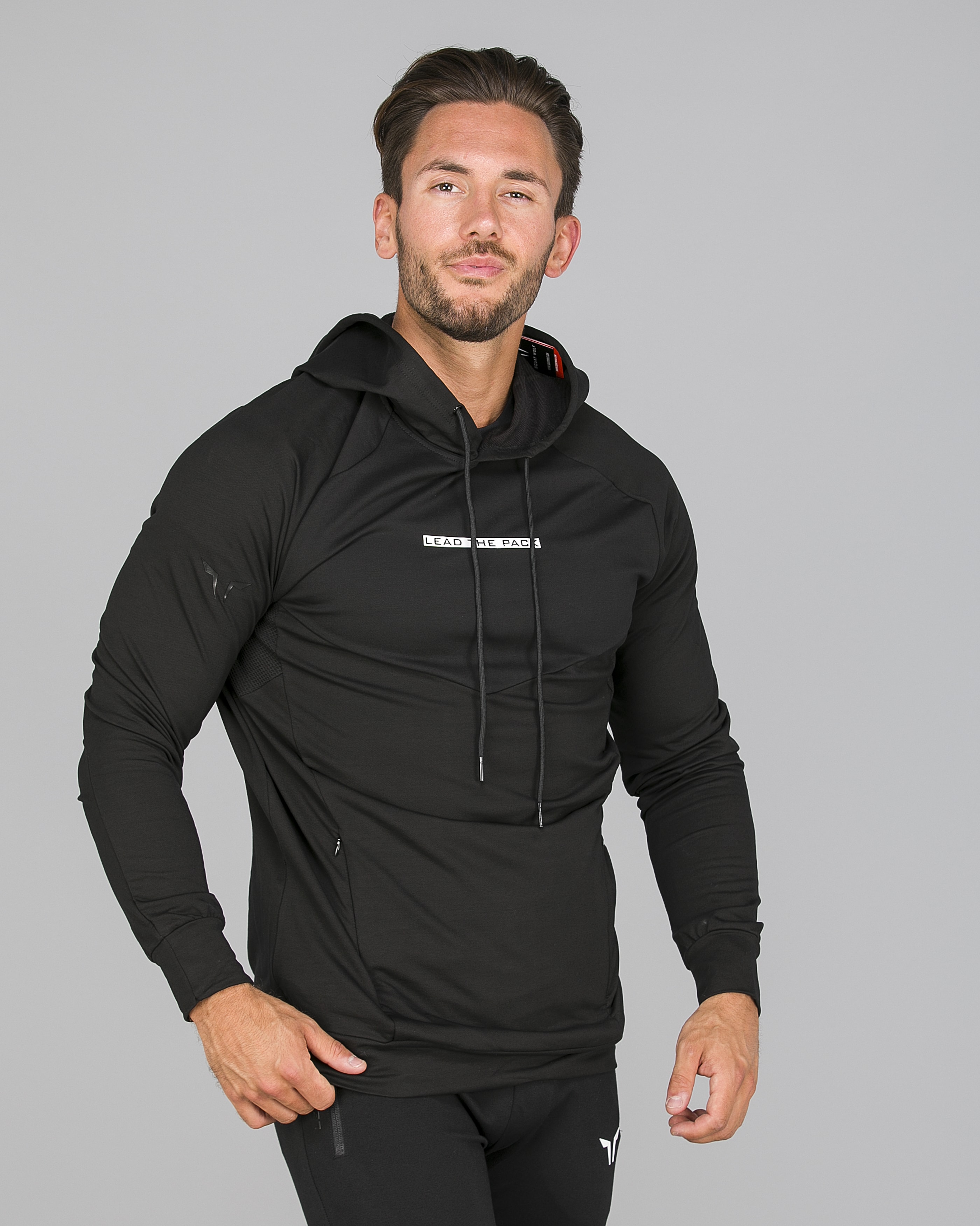 Squat Wolf - Statement Hoodie - Black - Tights.no