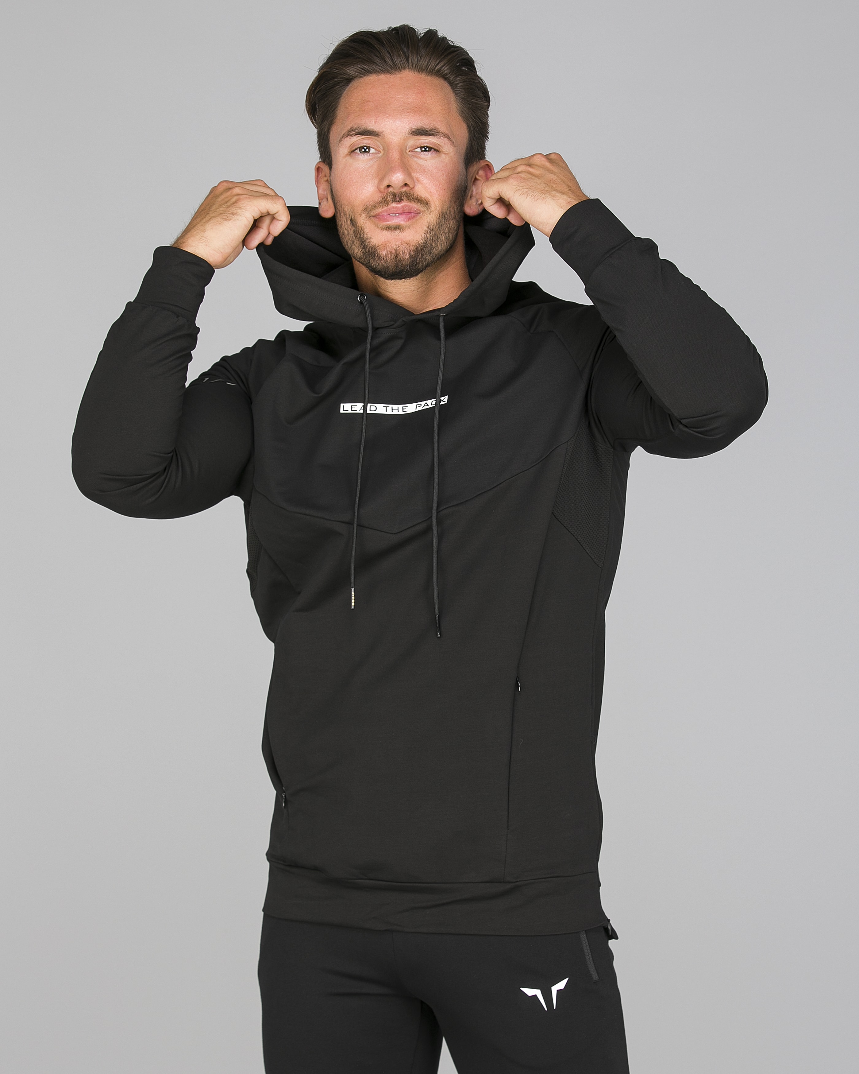 Squat Wolf - Statement Hoodie - Black - Tights.no