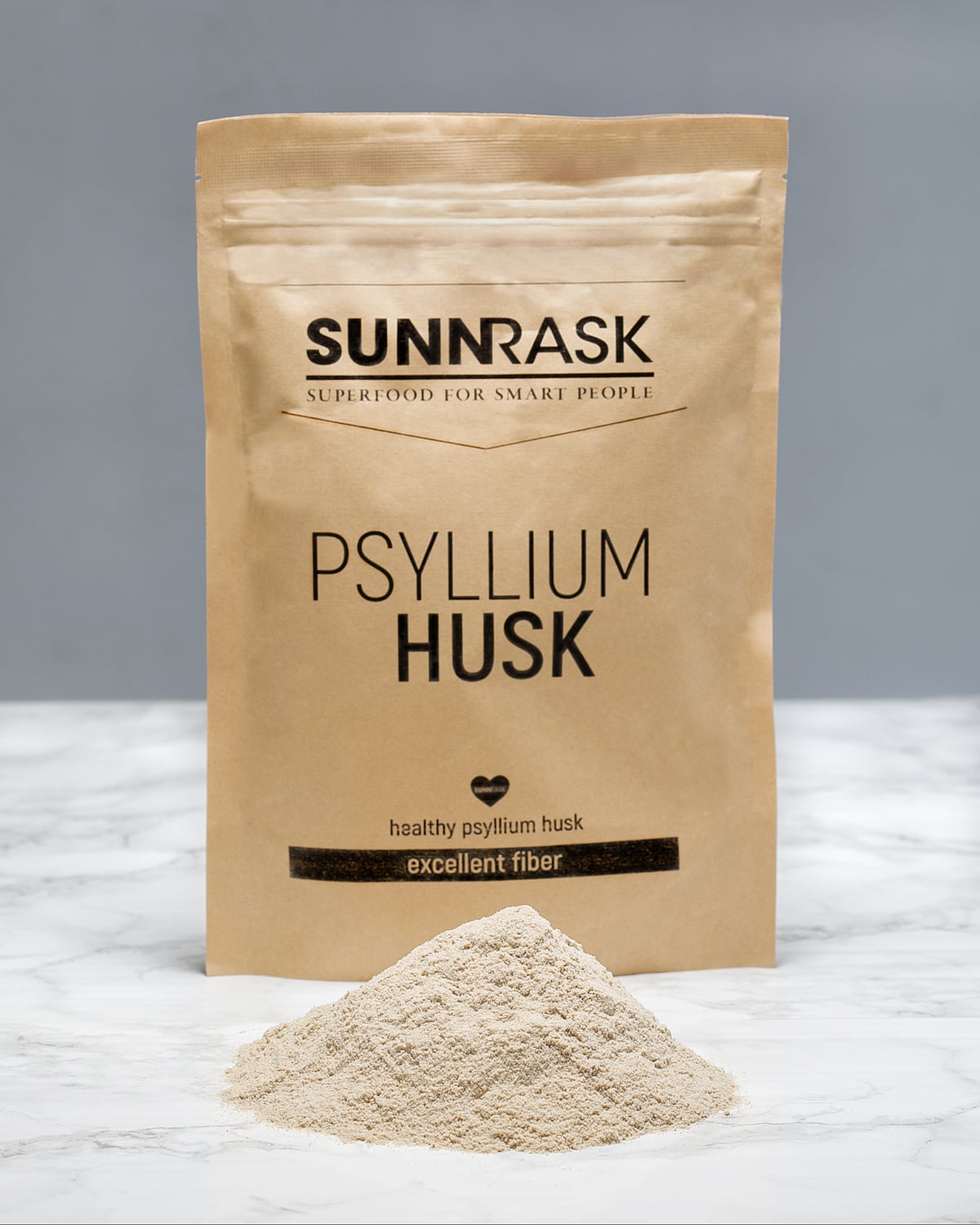 SunnRask Fiberhusk Psylliumfrøskall 500g - Tights.no