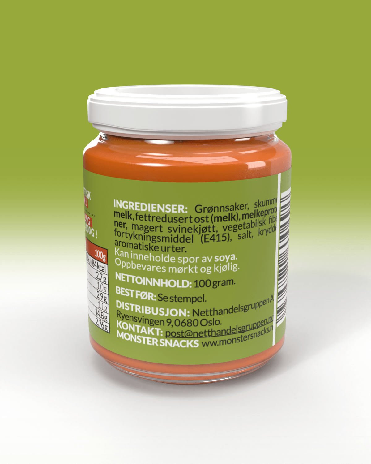 Monster Lavkarbo Carbonara-Saus 100g - Tights.no