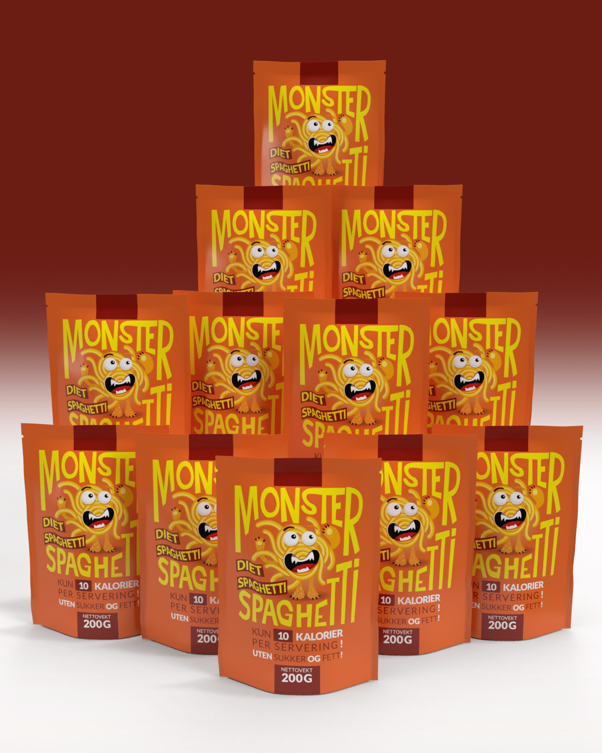 Monster Diet Miracle Spaghetti 12x270g - PAKKETILBUD - Tights.no