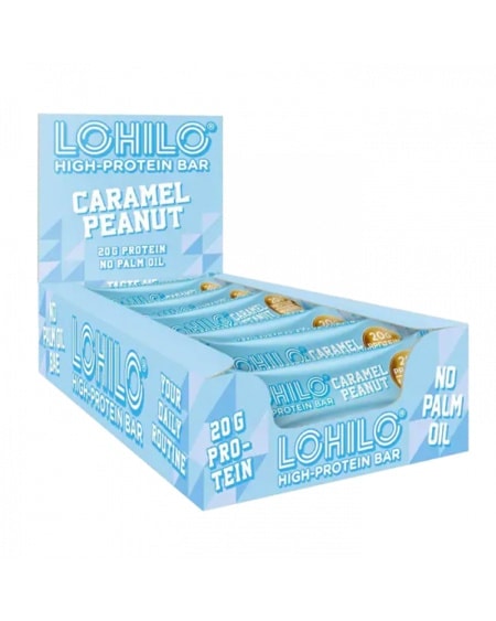 Lohilo Protein Bar Caramel Peanut 12x55g - tights.no