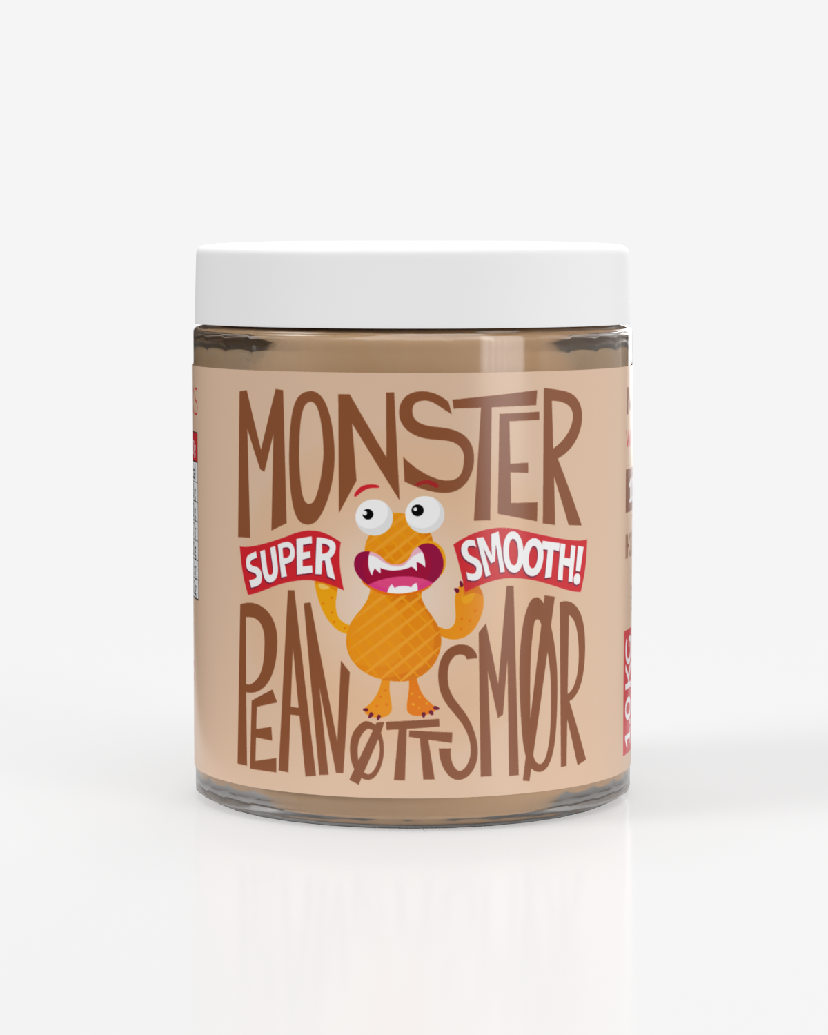 Monster Pure Peanut Butter – Smooth 3x1kg - TREPAKNING - Tights.no