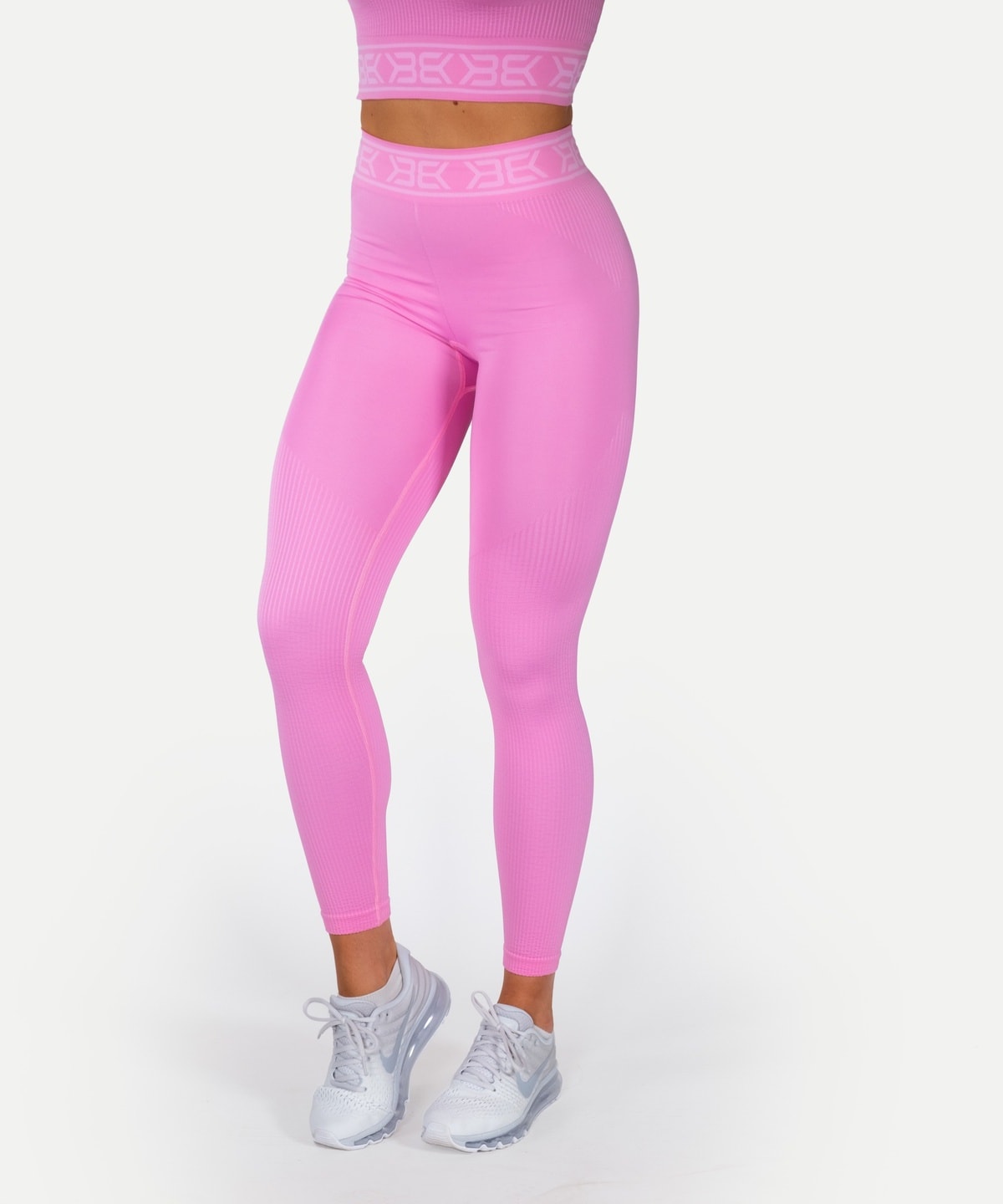 Better Bodies Rib Seamless Leggings - Bubblegum Pink - Tights.no