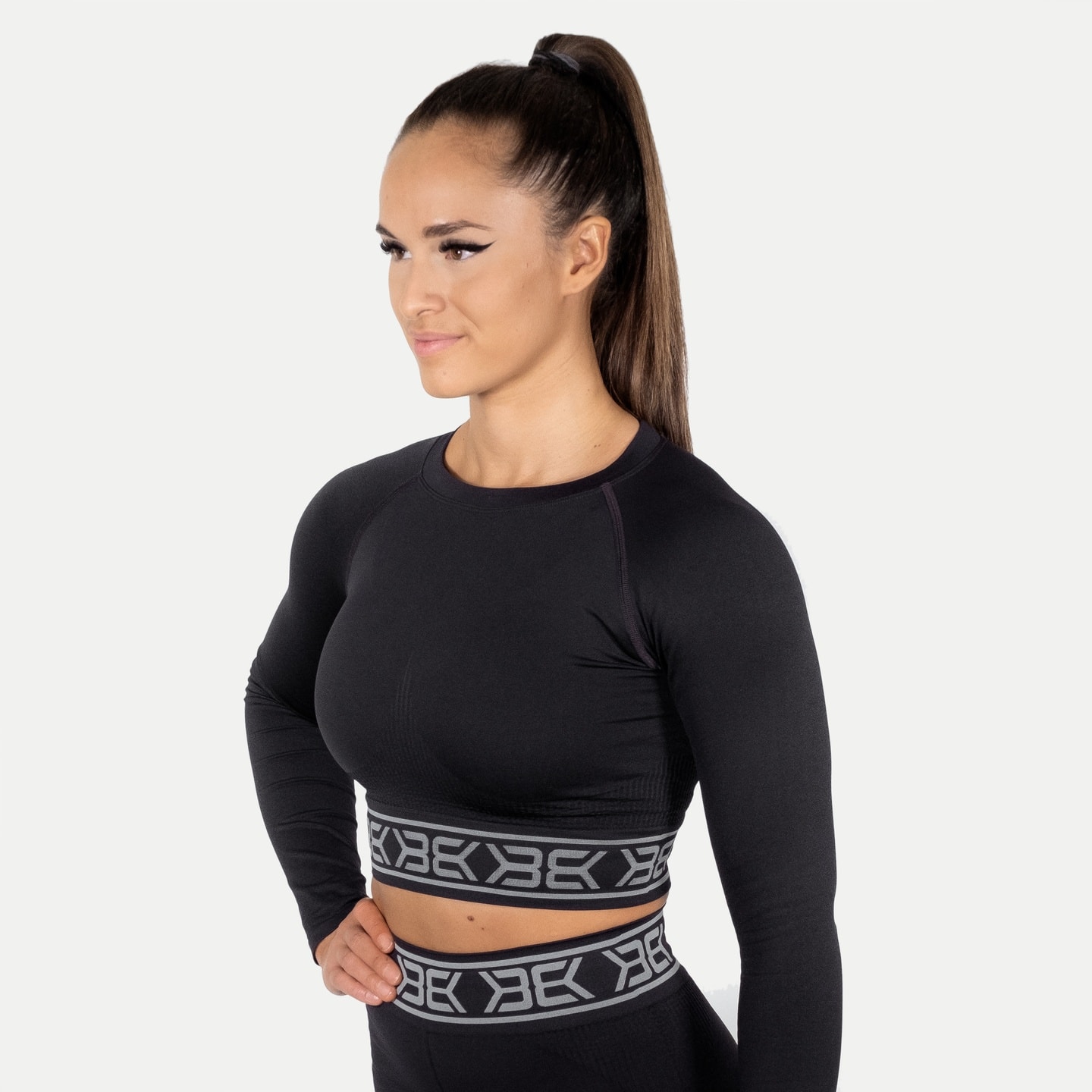 Better Bodies Rib Seamless Longsleeve - Black - Tights.no