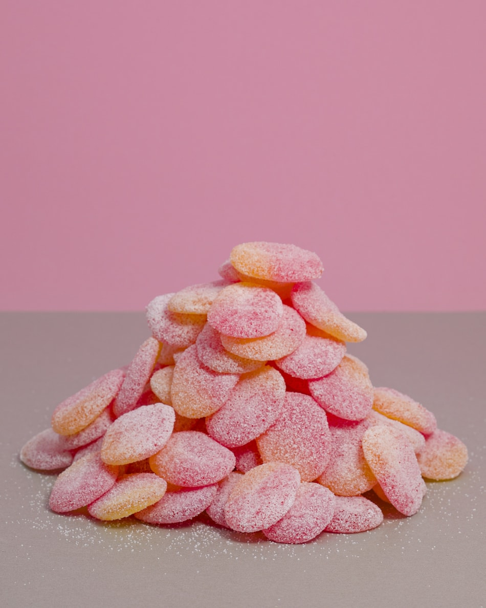 Sukkerfri Peach Fersken Godteri 1kg - Tights.no