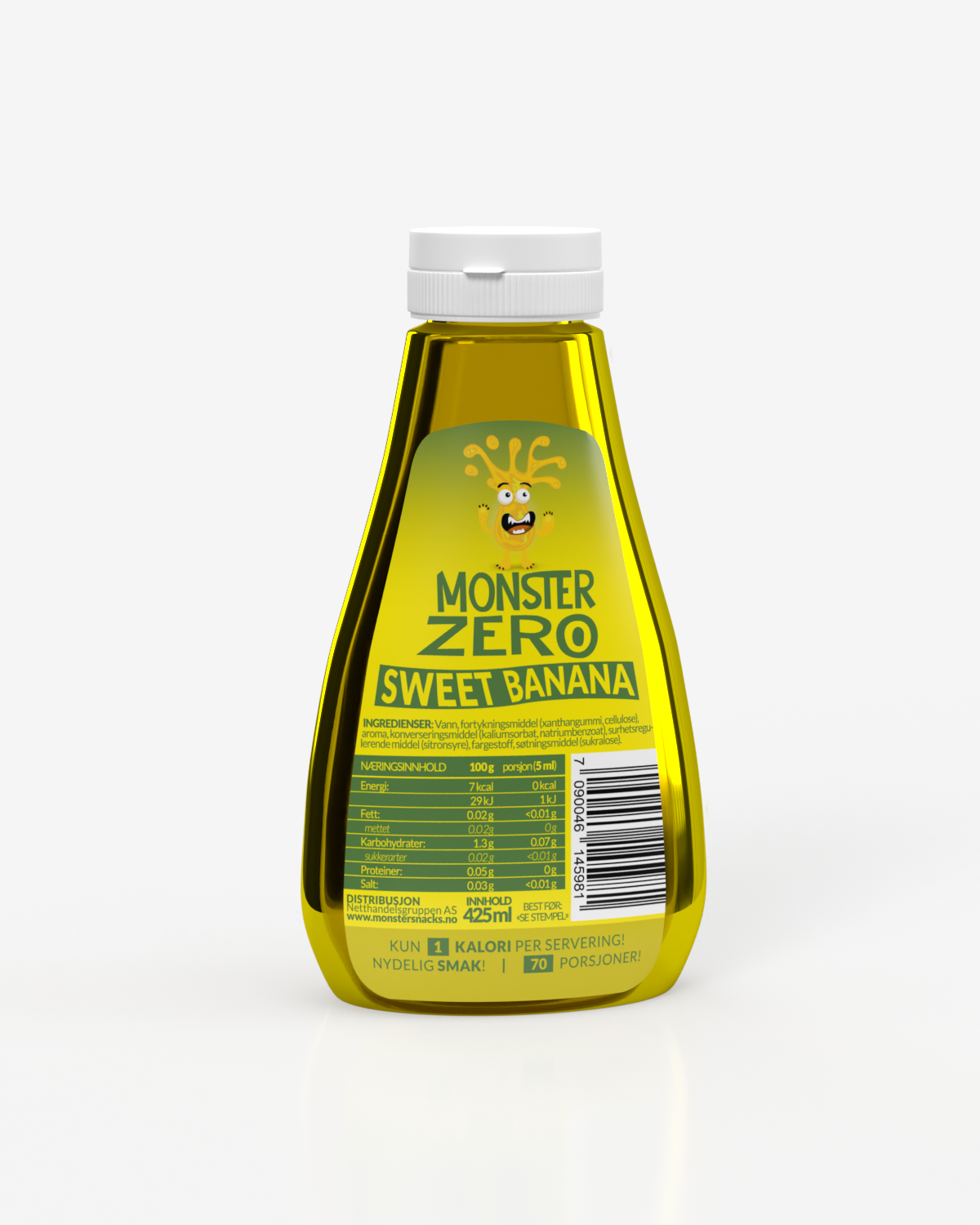 Monster Zero Calorie Syrup - Sweet Banana 425ml - Tights.no
