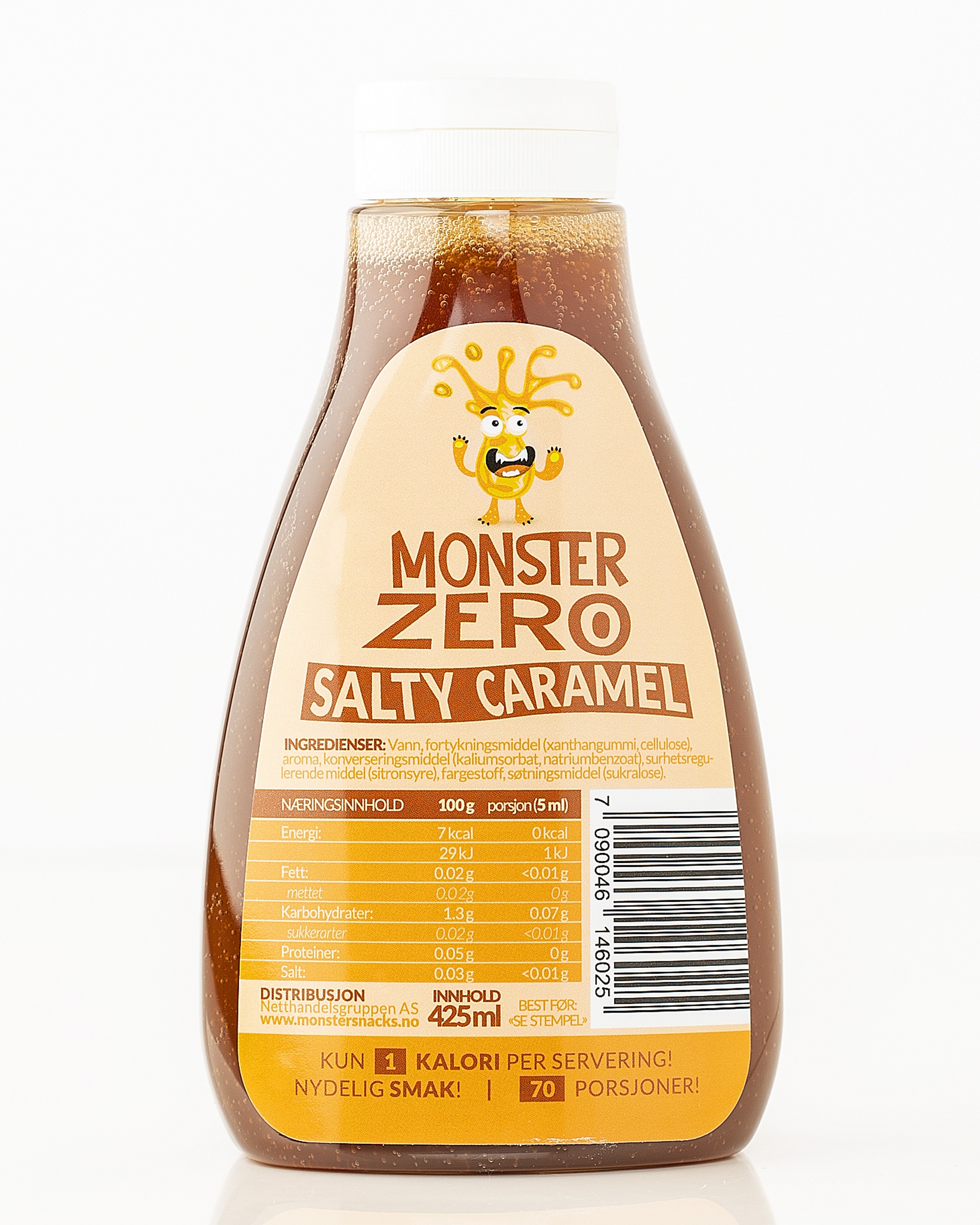Monster Zero Calorie Syrup - Salty Caramel 425ml - Tights.no