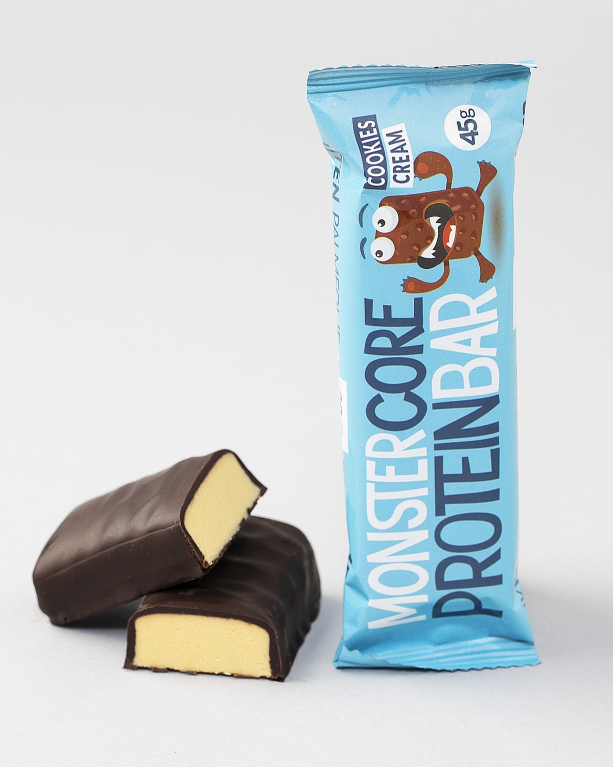 Monster Core Protein Bar - Cookies & Cream 45g - Tights.no