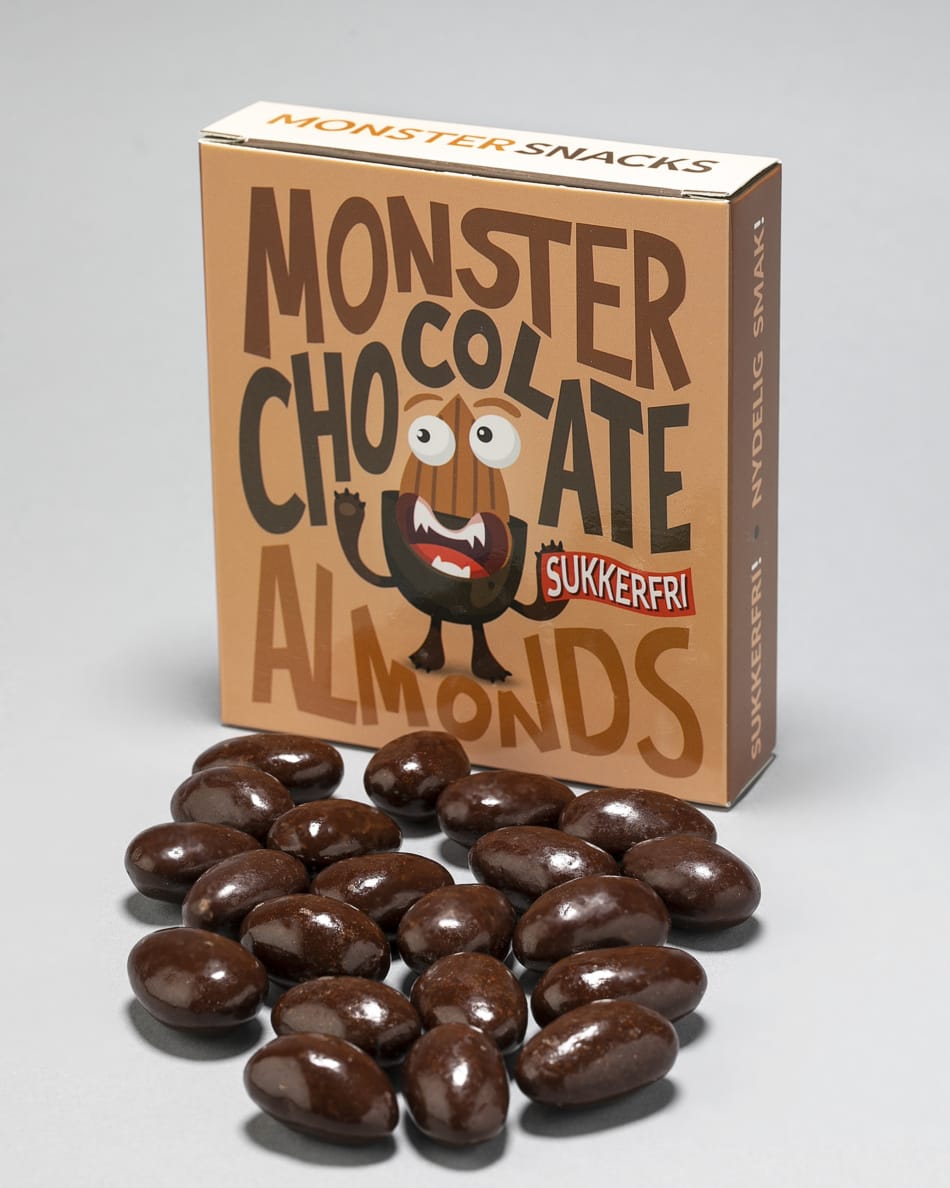 Monster Almonds & Sugar Free Chocolate 70g - Tights.no