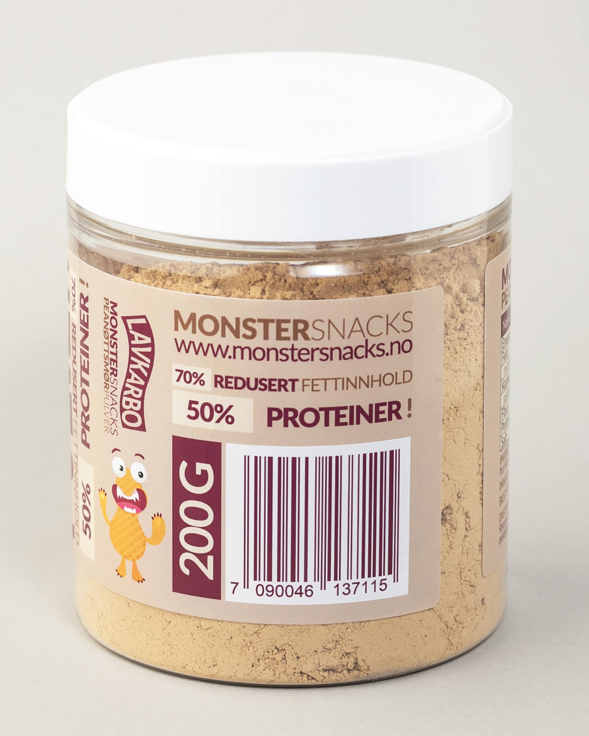 Monster - Powdered Peanut Butter - 200g - Tights.no