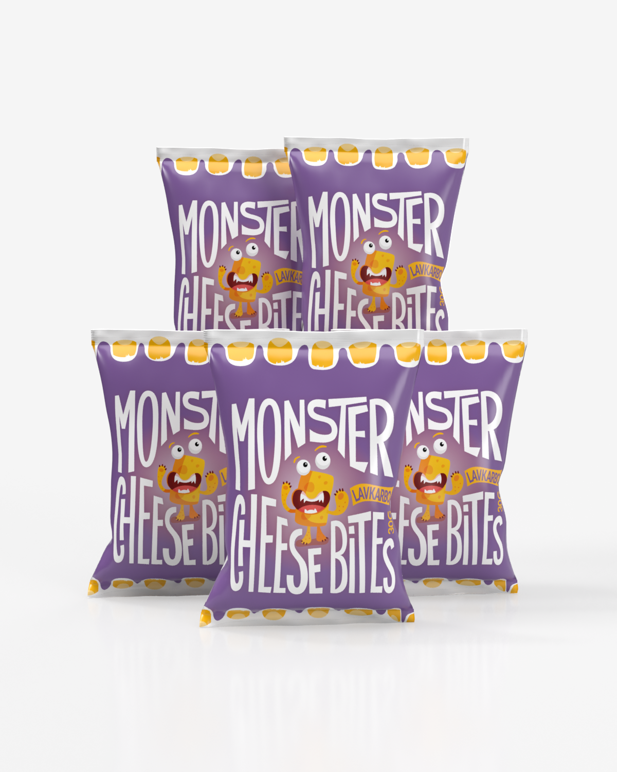 Monster Lowcarb Cheese Bites 5x30g - tights.no