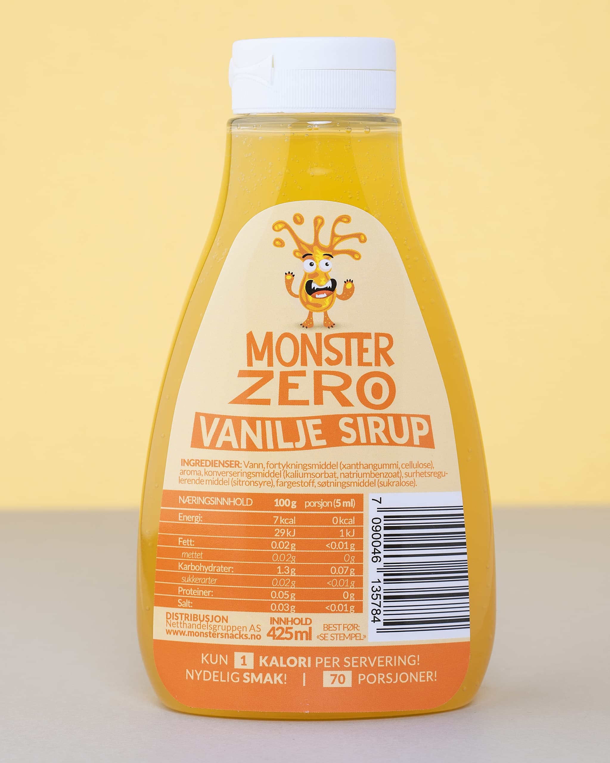 Monster Zero Calorie Syrup - Vanilla 434g - Tights.no