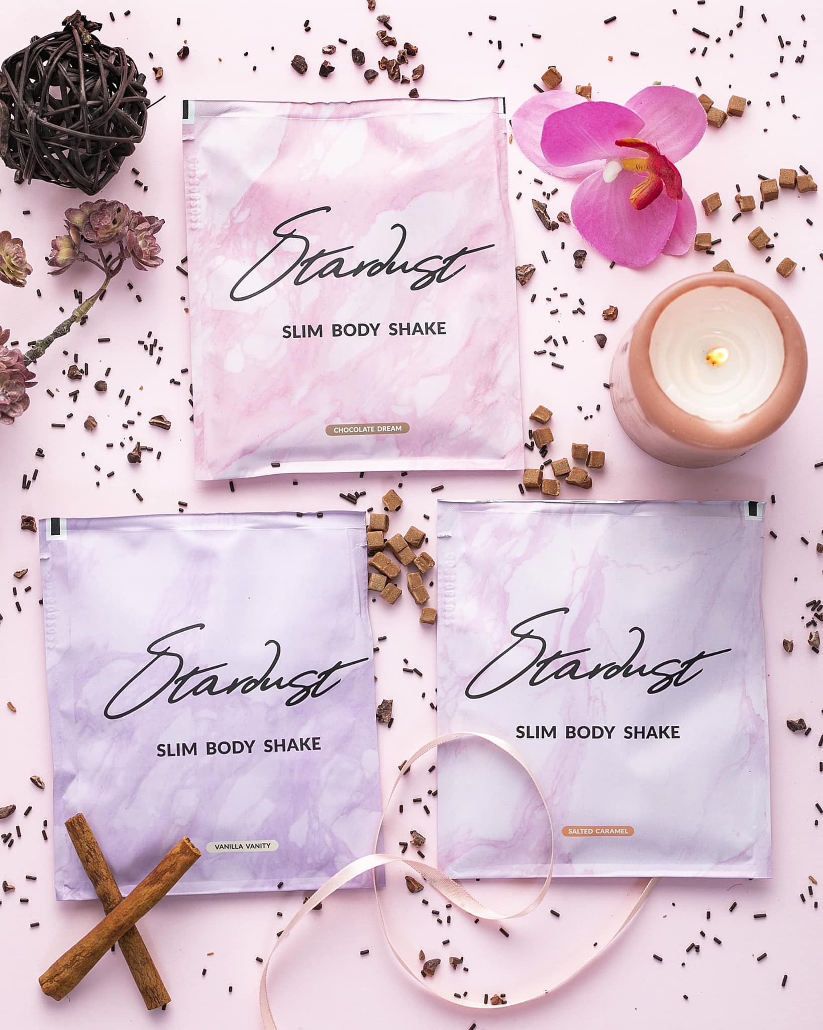Stardust Slim Body Shake - SMAKSPAKKE - TRE SMAKER - tights.no
