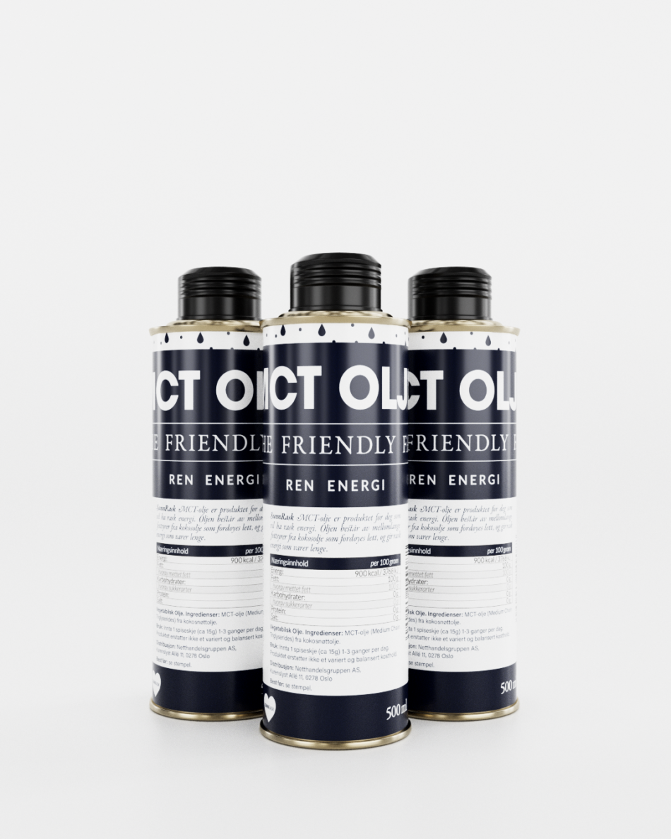SunnRask MCT Olje 3x500ml - Tights.no