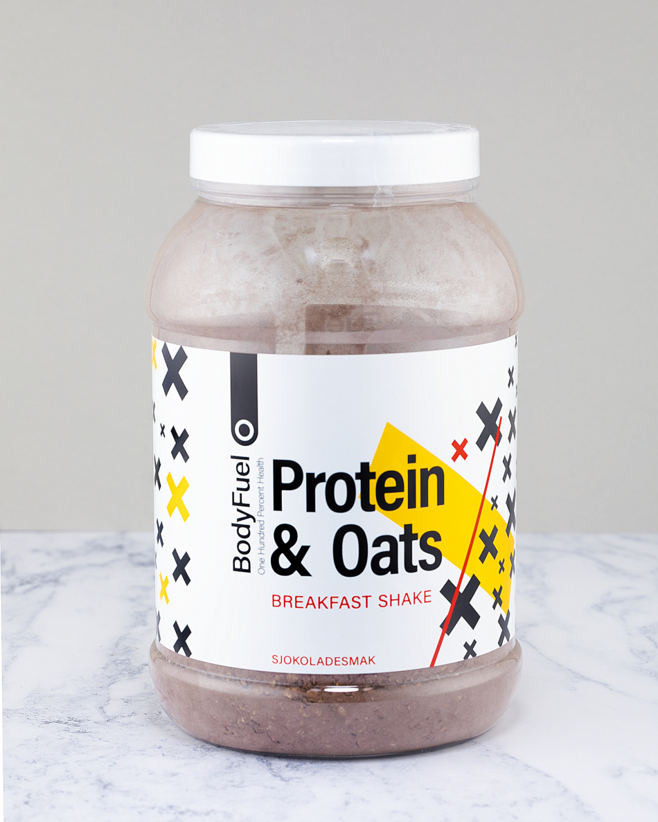 BodyFuel Protein & Oats Ultimate Chocolate 1000g - tights.no