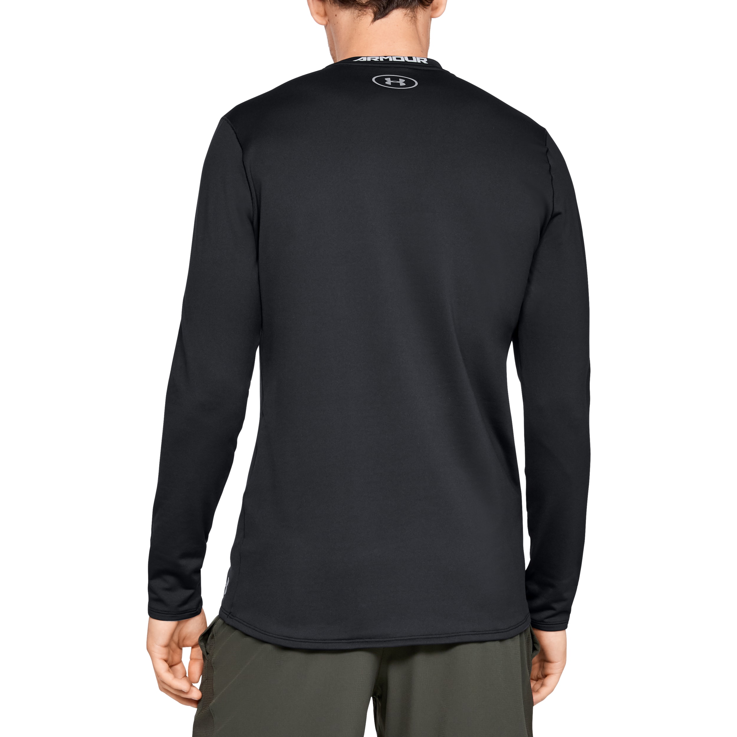 UA Fitted ColdGear® Crew Long Sleeve Black - tights.no