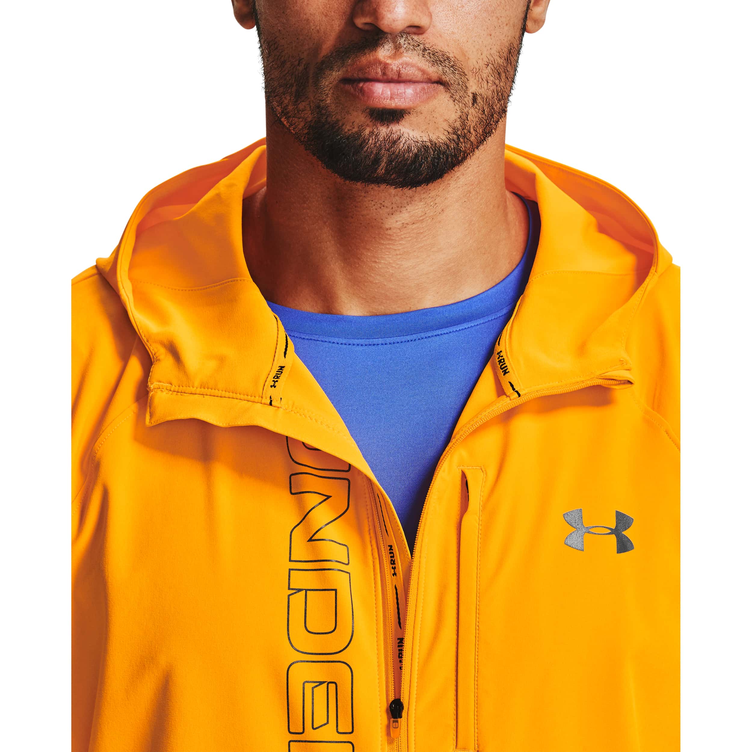 Under Armour Qualifier OutRun The Storm Jacket Yellow - Tights.no