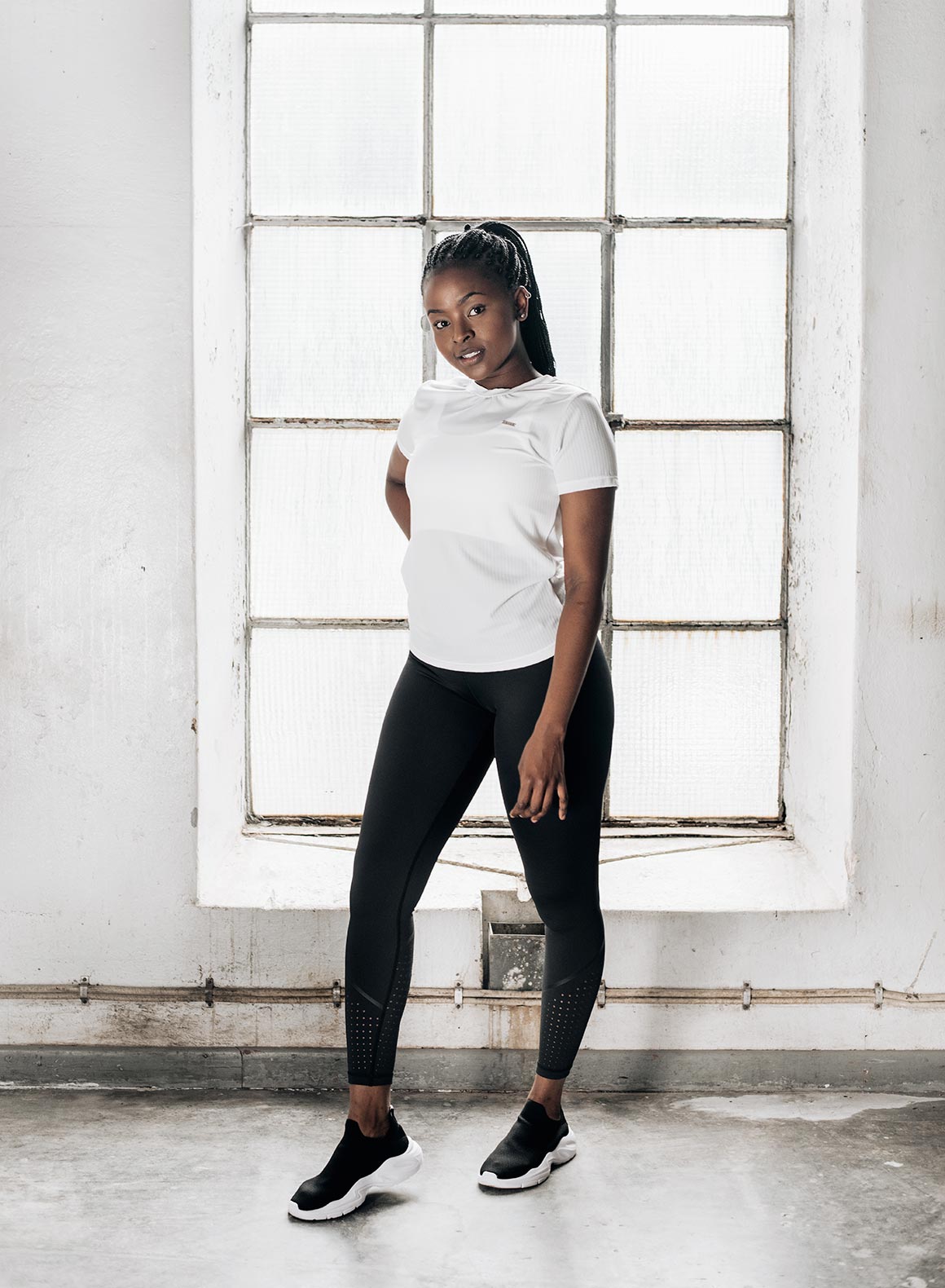 Aim’n White Flow T-Shirt - tights.no