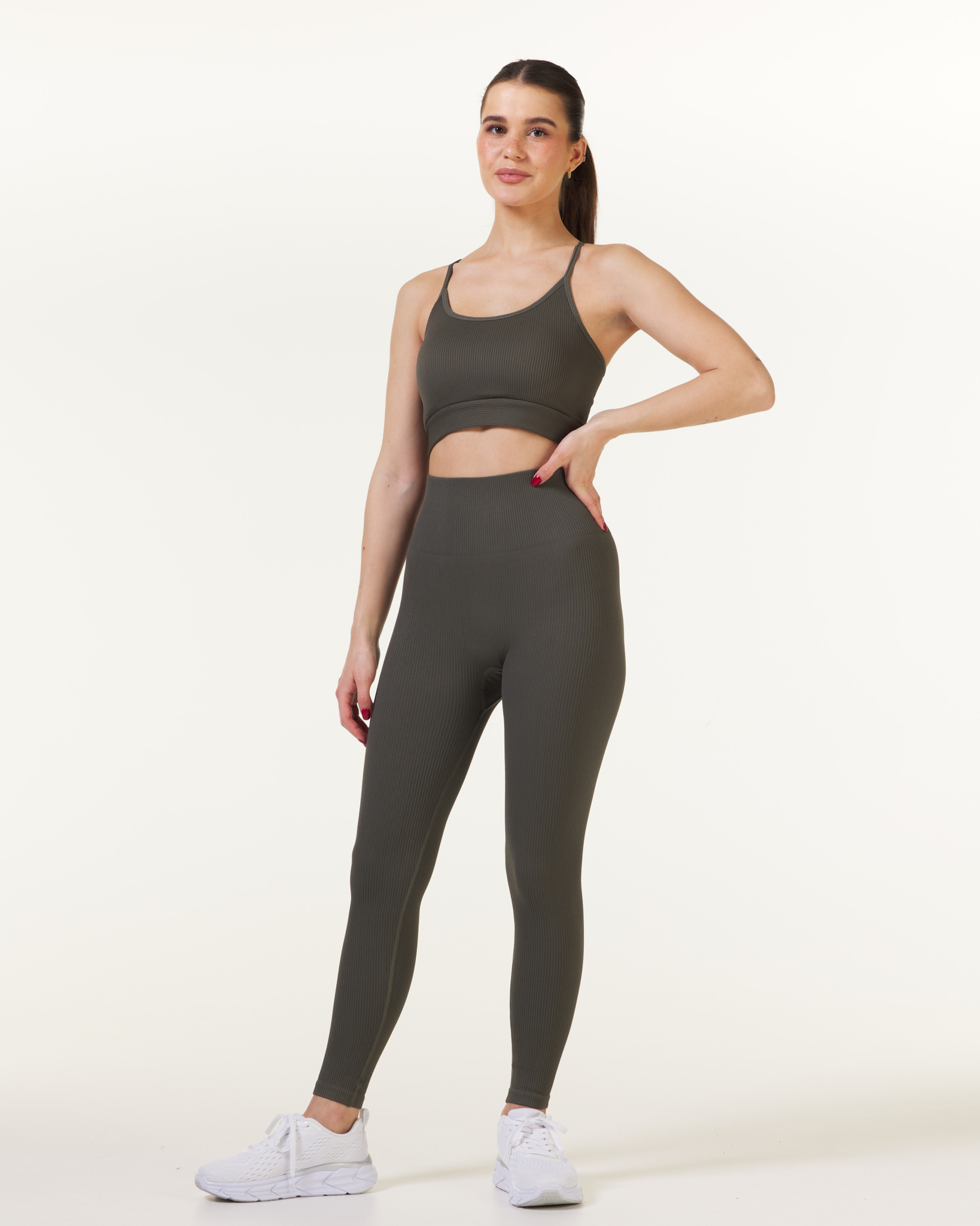 Bumpro Perfect Rib Tights Military Green - Tights.no