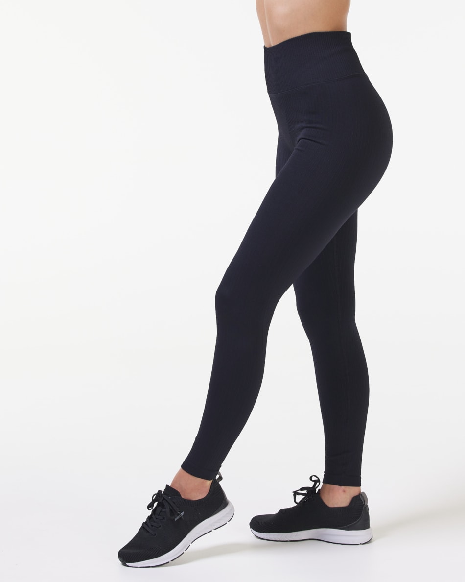 Bumpro Perfect Wide Rib Tights Black - Tights.no