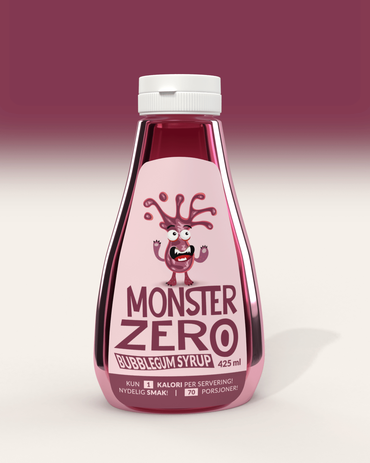 Monster Zero Calorie Syrup - Bubblegum 425ml - Tights.no