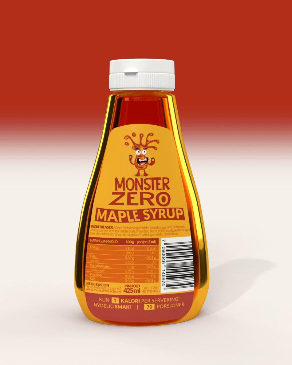 Monster Zero Calorie Syrup - Maple Syrup 425ml - DATODEAL! - Tights.no